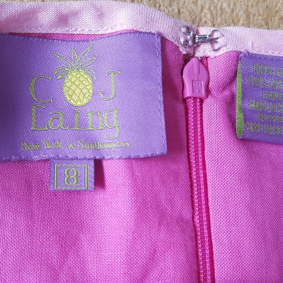 C&J Laing | Dresses | Cj Laing Linen And Embroidered Dress Size 8 | Poshmark